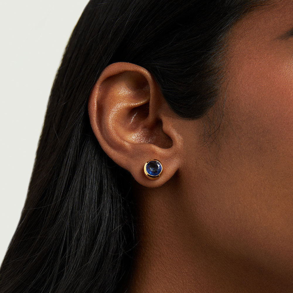 Signature Midi Knockout Studs | Midnight Blue | Dean Davidson Jewelry