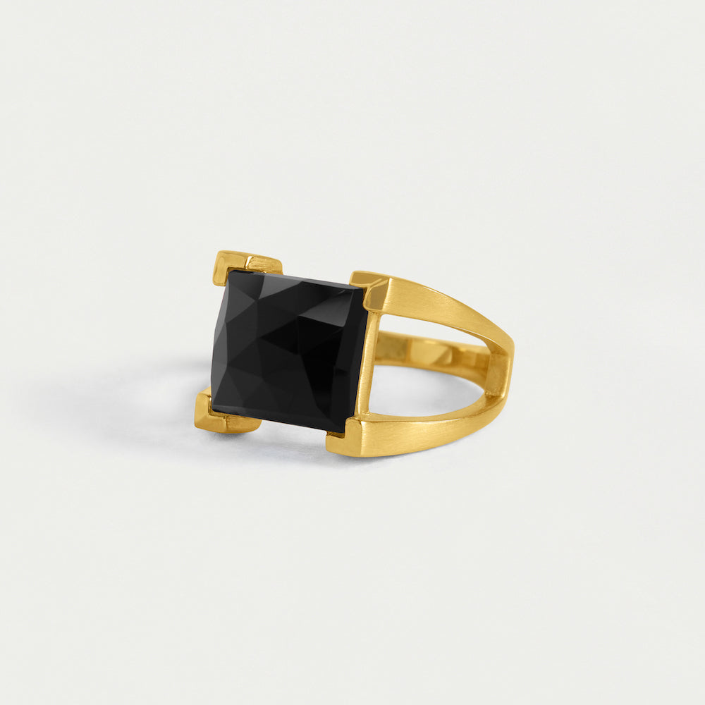Mini Plaza Ring | Black Onyx | Dean Davidson Jewelry