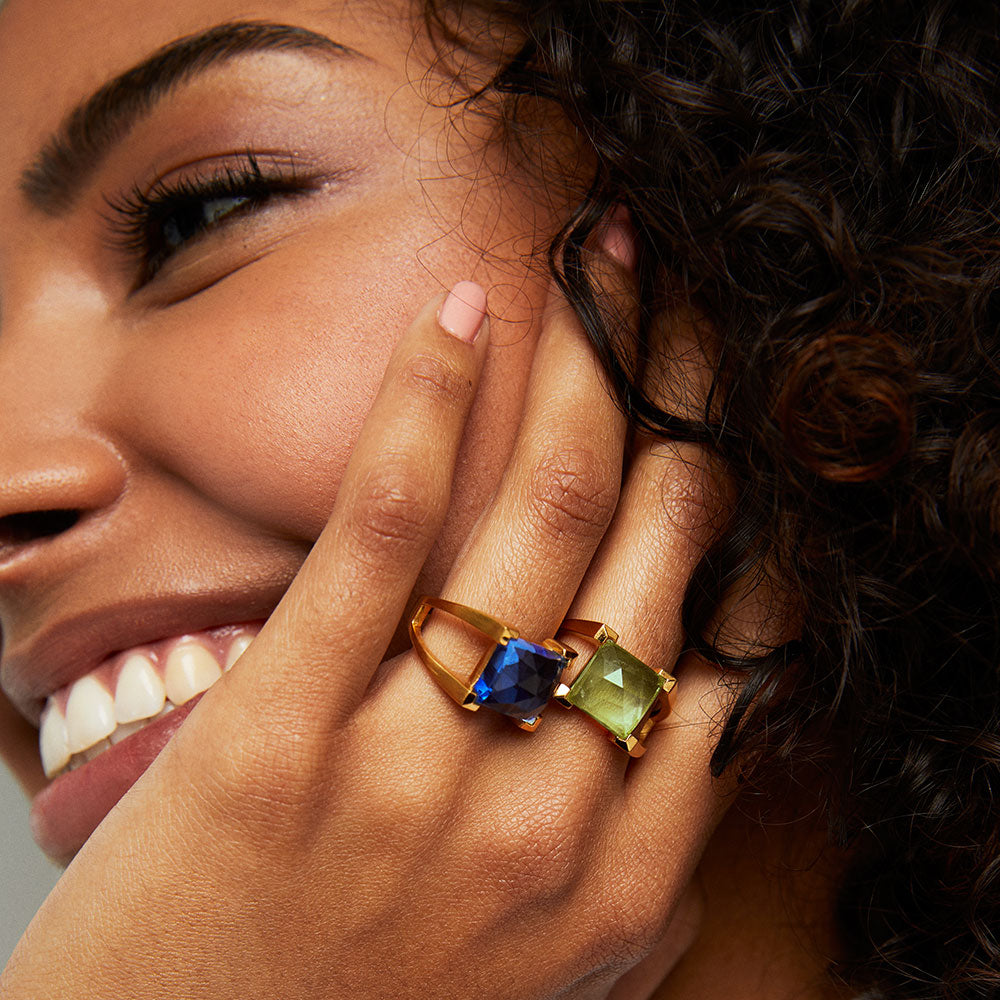Mini Plaza Ring | Midnight Blue | Dean Davidson Jewelry