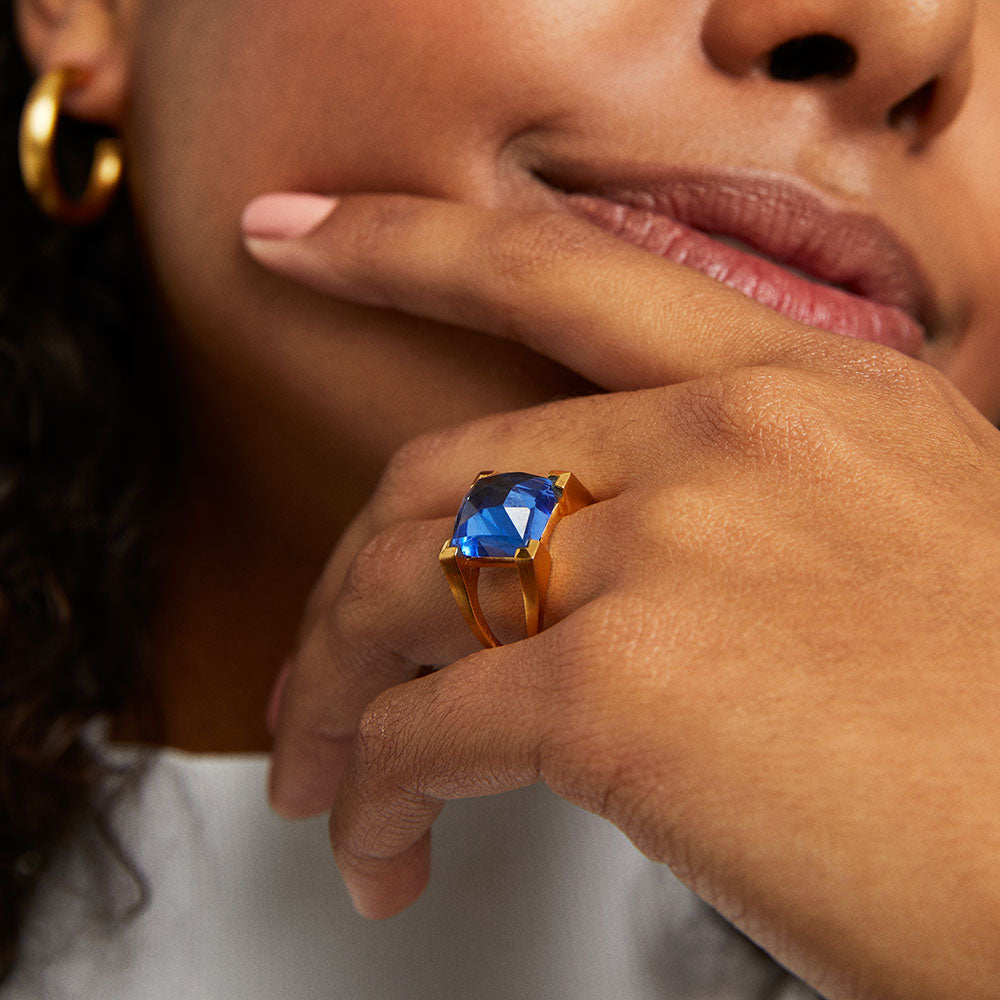 Mini Plaza Ring | Midnight Blue | Dean Davidson Jewelry